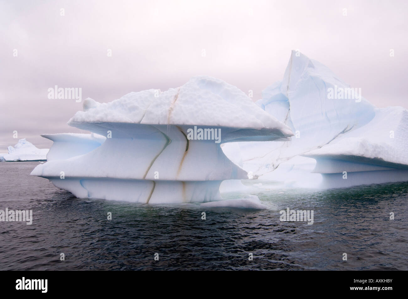 Antarctica Antarctic Peninsula Lemaire Channel Iceberg near Pleneau ...