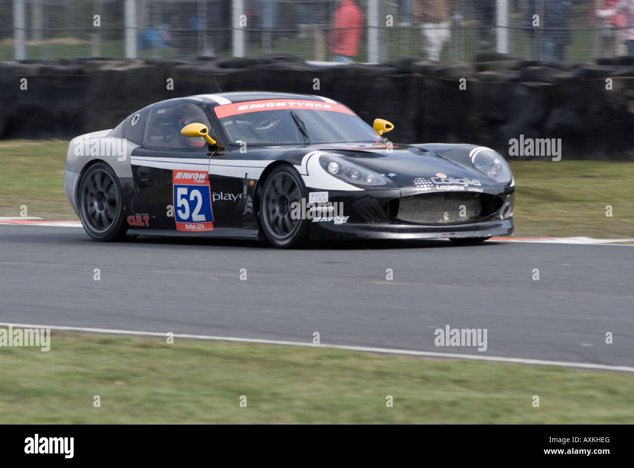 Ginetta G50 GT4 Sports Racing Car in British GT Championship at Oulton ...