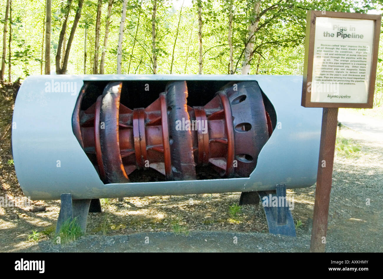 Trans Alaska Oil Pipeline Pig Stock Photo - Alamy