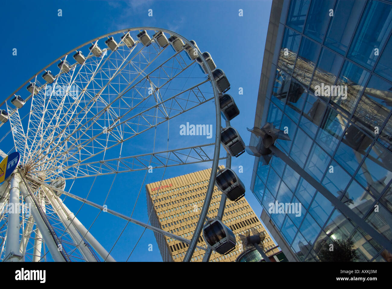Manchester Wheel Arndale and Selfridges Stock Photo - Alamy