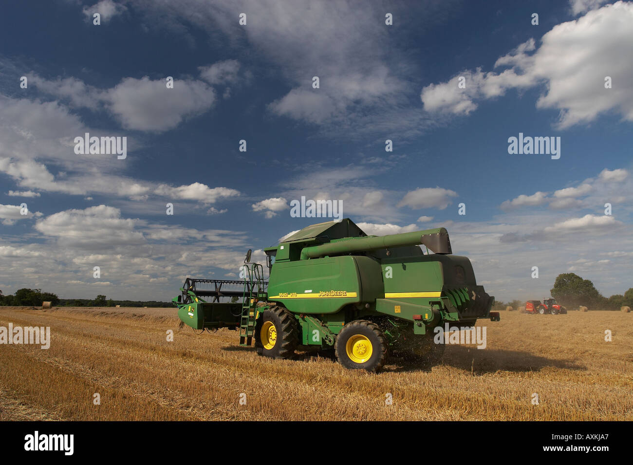 Big harvester harvesting grain hi-res stock photography and images - Alamy