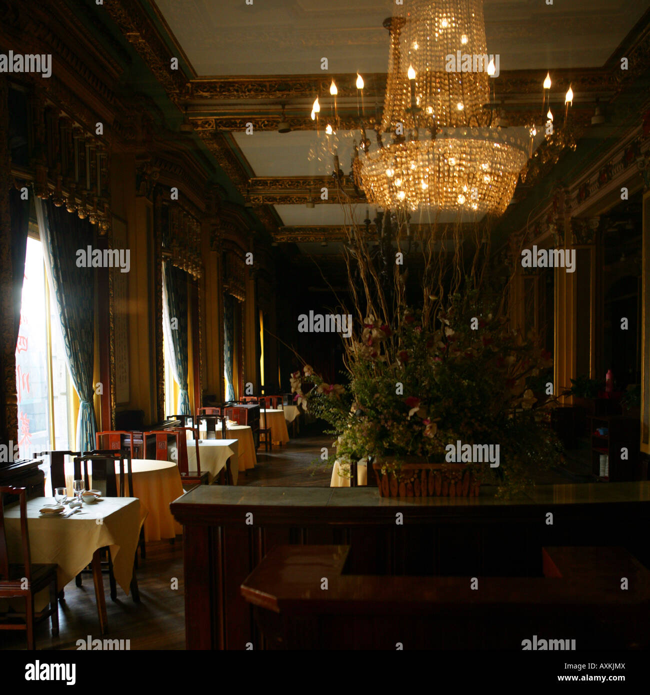 view inside the famous Peace Hotel in Shanghai Stock Photo - Alamy