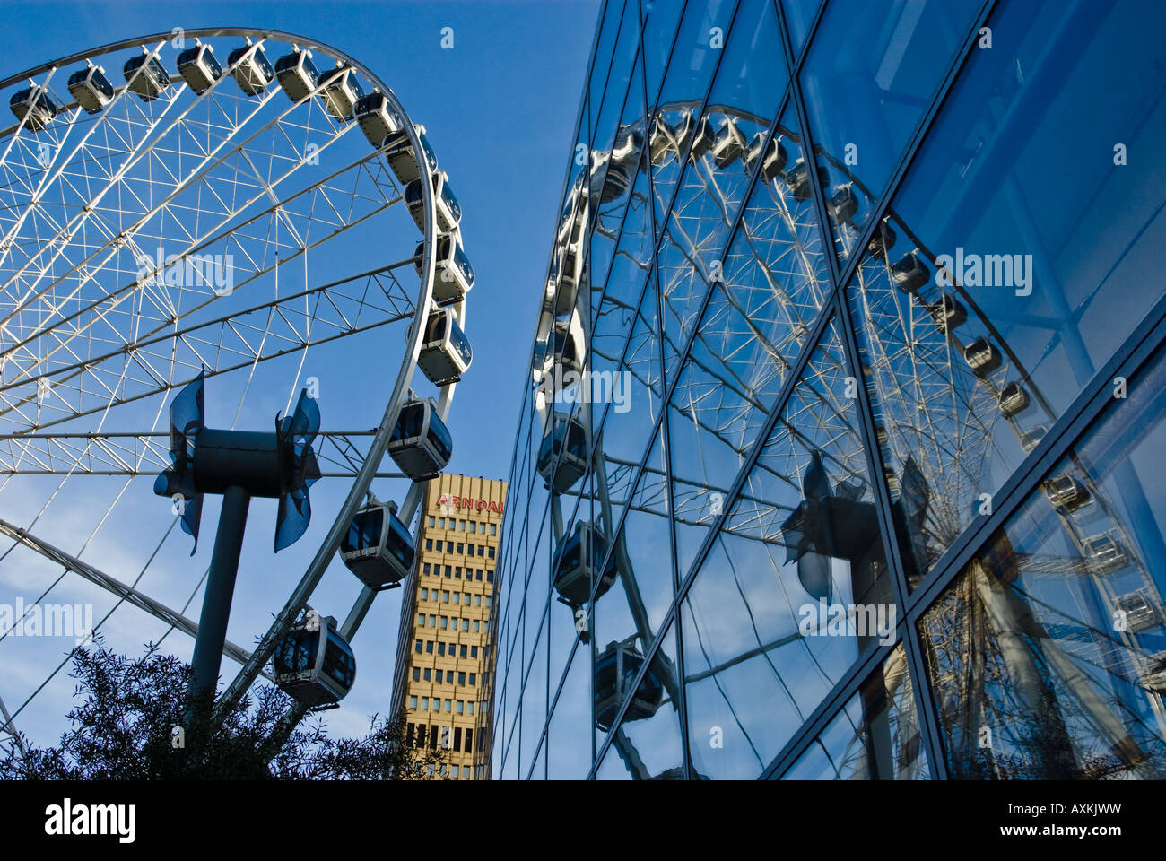 Manchester Wheel Arndale and Selfridges Stock Photo - Alamy