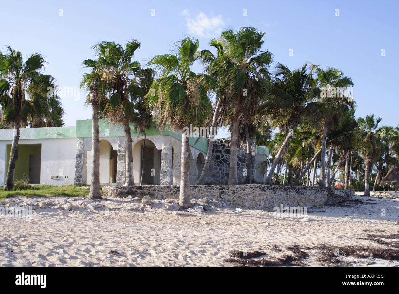 A building destroyed by hurricanes in mexico Stock Photo - Alamy