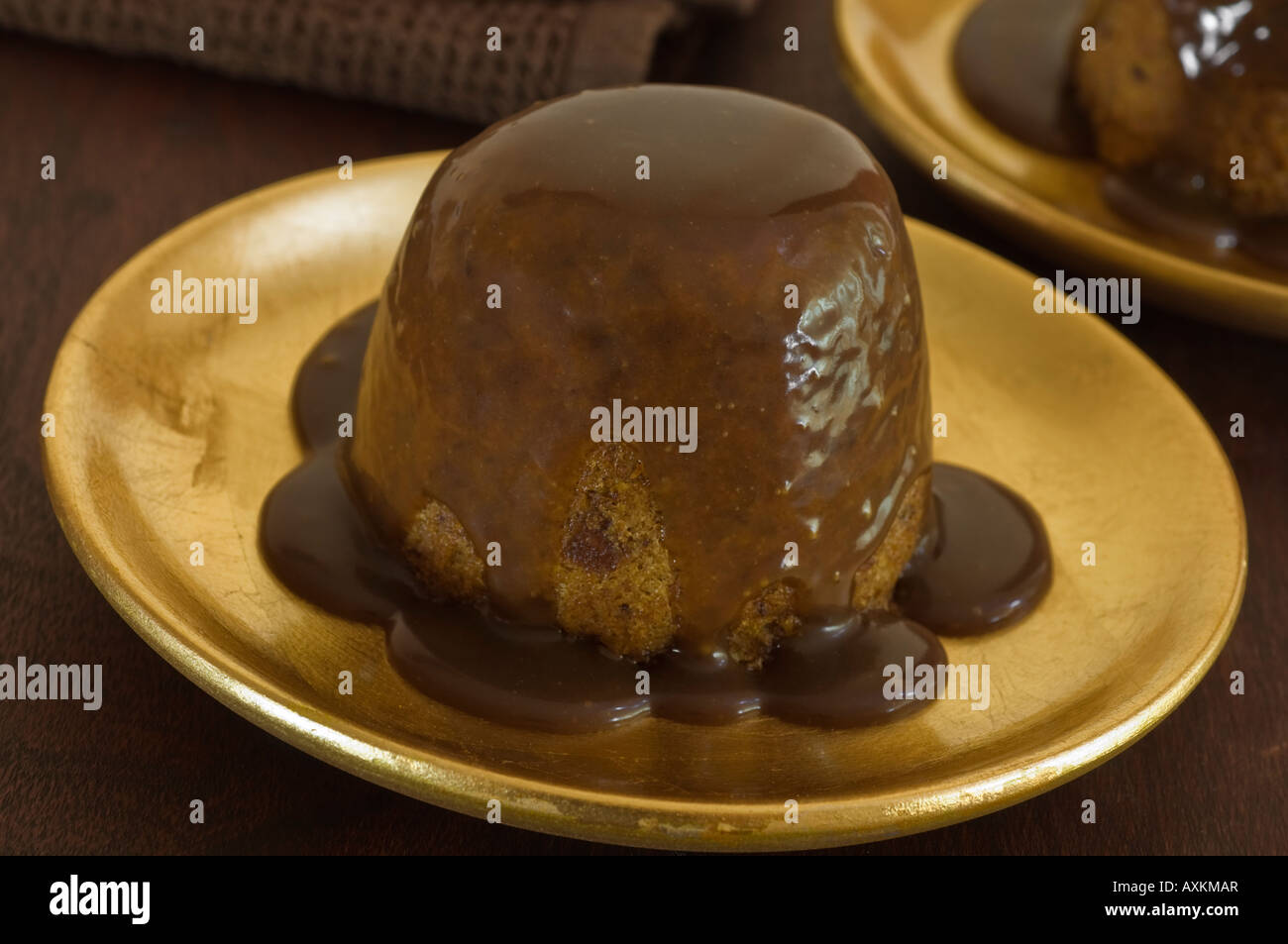 Sticky Toffee Pudding UK Food Stock Photo - Alamy