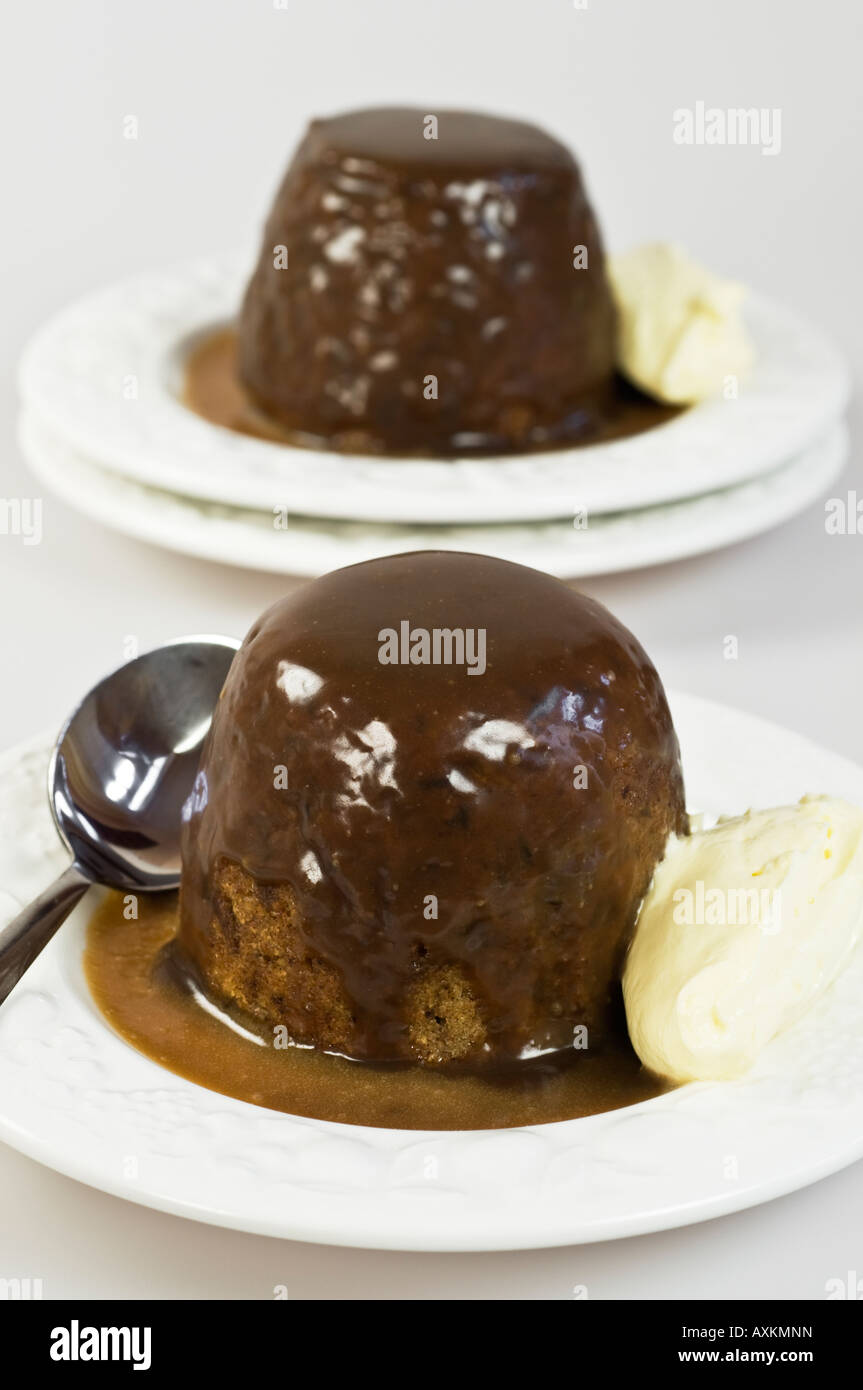 Sticky Toffee Pudding UK Food Stock Photo - Alamy