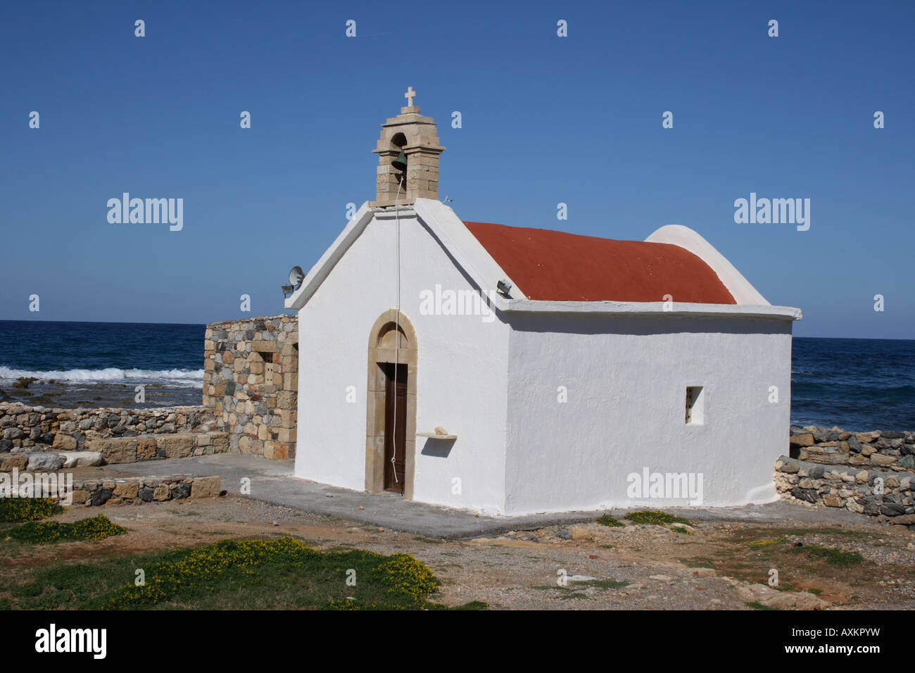 chapel at the beach of Chersonissos, Crete, Greece. Photo by Willy ...