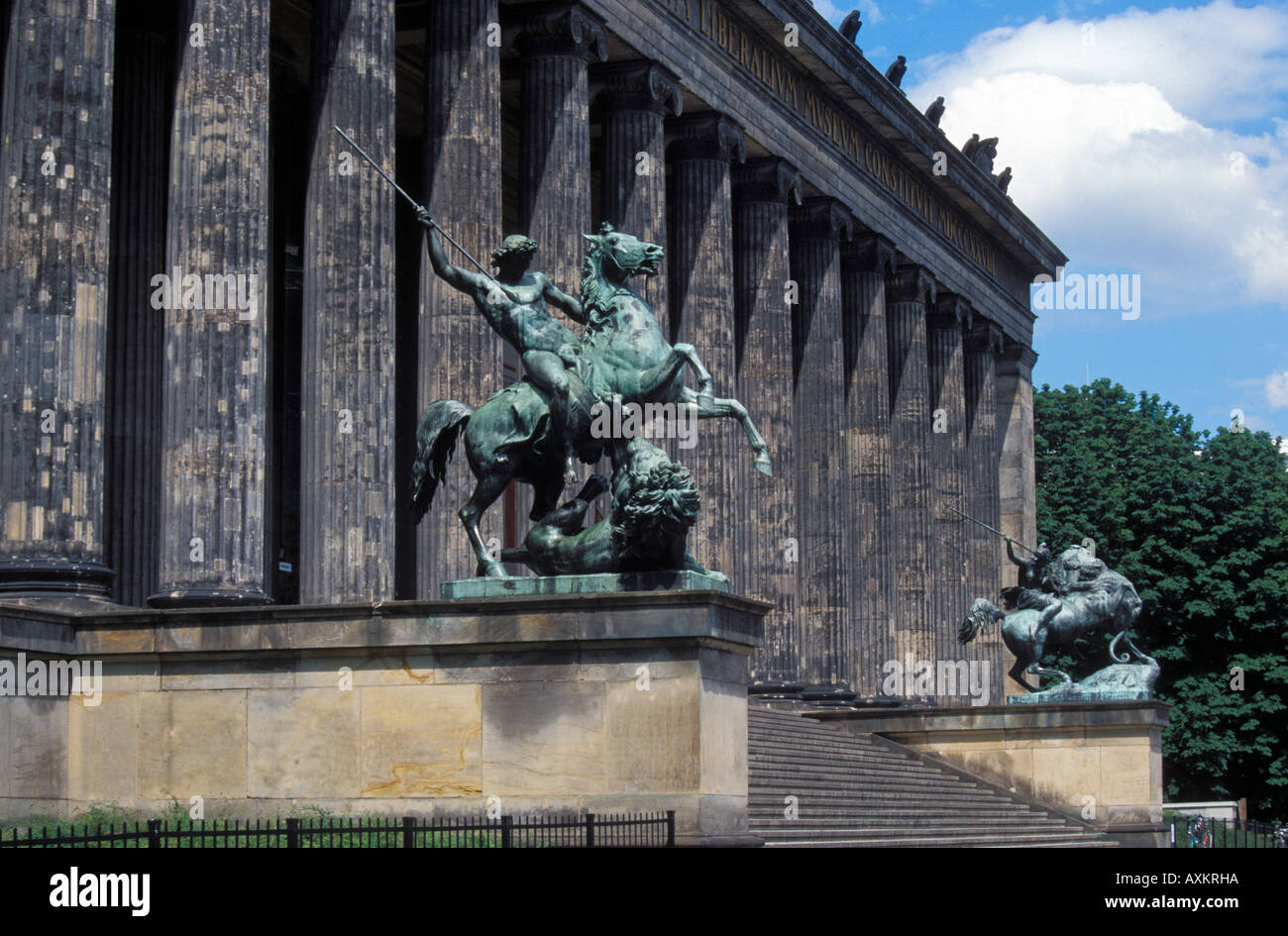 Berlin statue in front of the Old Museum Stock Photo - Alamy