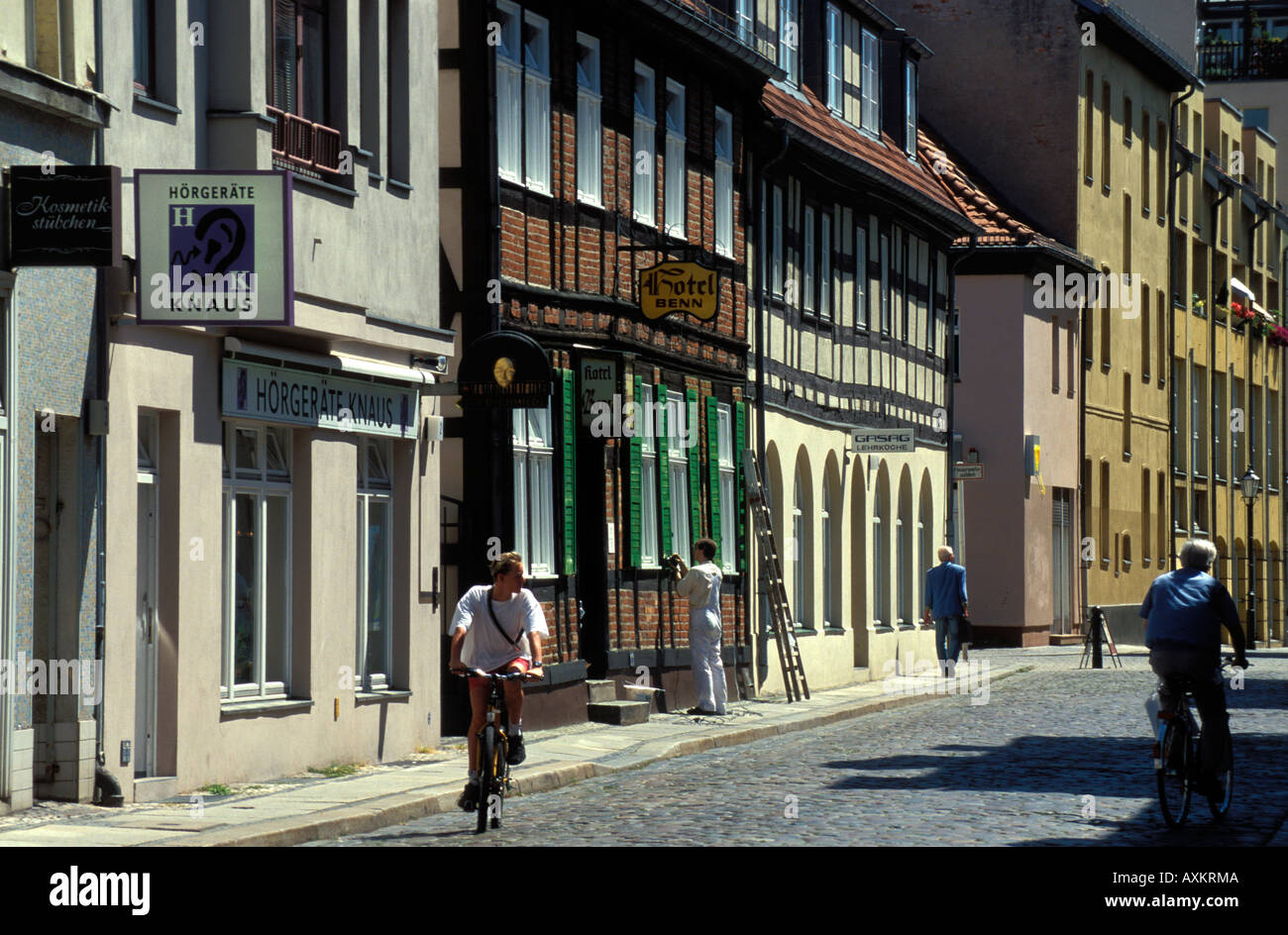 Berlin street scene in the Spandau old town Stock Photo - Alamy