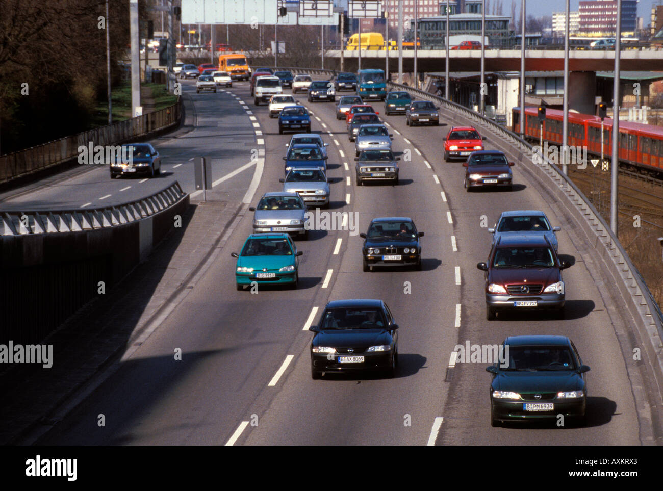 Berlin the Stadtring motorway Stock Photo - Alamy