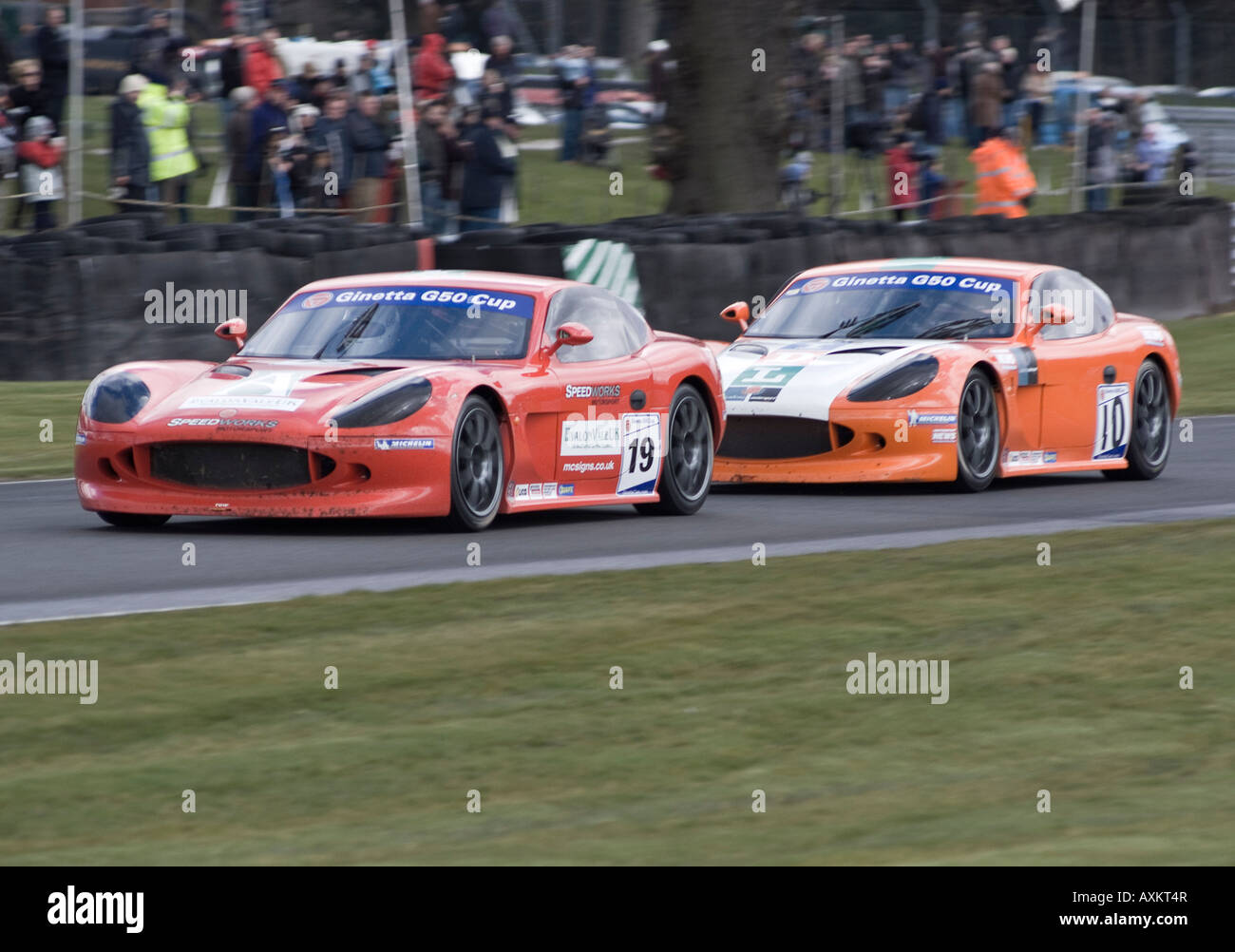 Ginetta G50 Sports Racing Cars in Ginetta G50 Cup at Oulton Park Motor ...