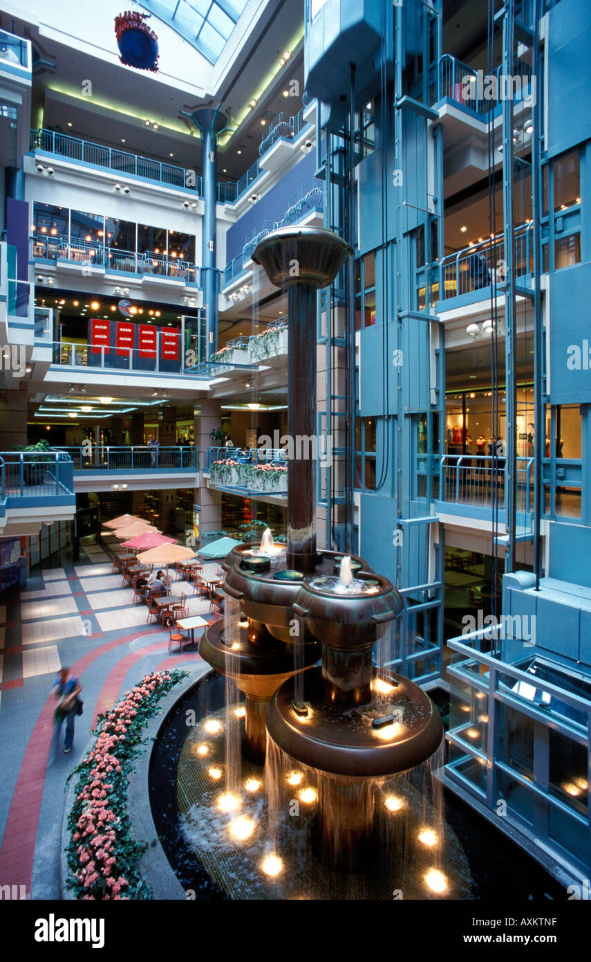Canada Montreal the indoor shopping concourse at Place Montreal Trust ...