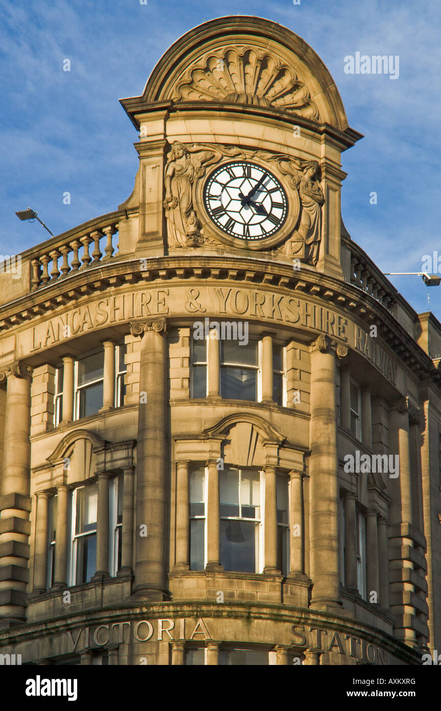 Victoria Railway Station Manchester Clock tower Stock Photo - Alamy