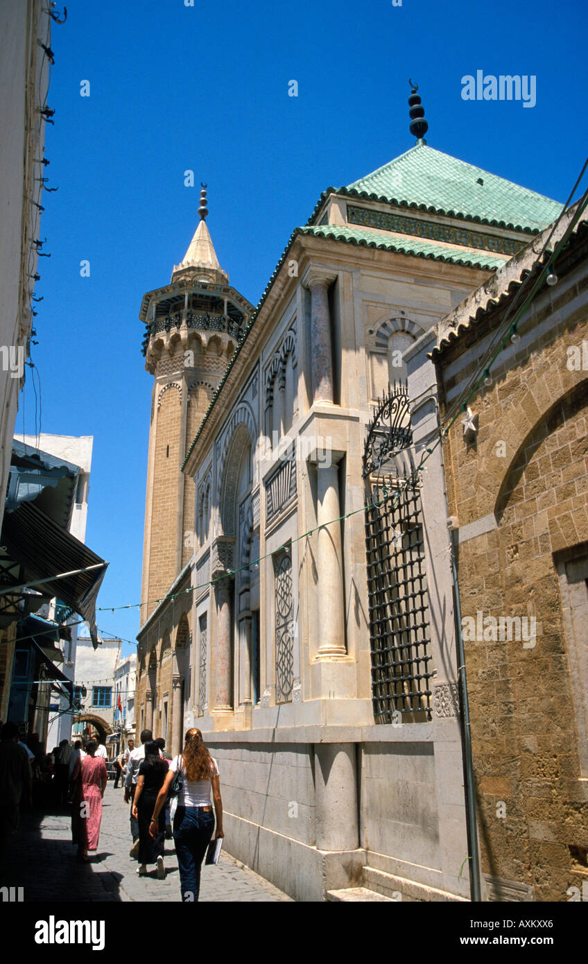 Tunis the Hammouda Pacha Mosque and Mausoleum Stock Photo - Alamy