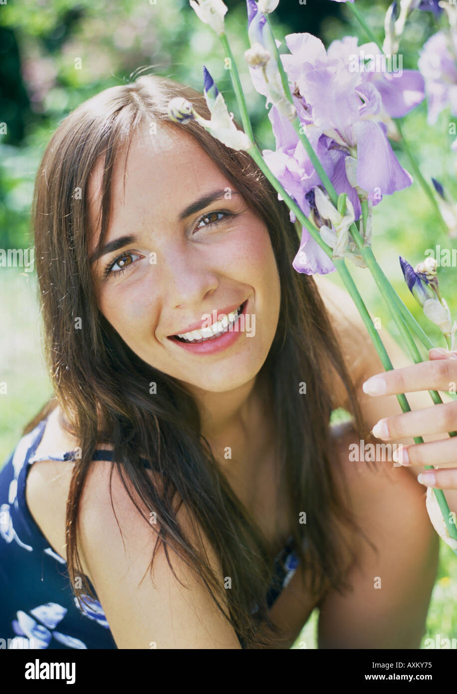 Iris woman garden hi-res stock photography and images - Alamy