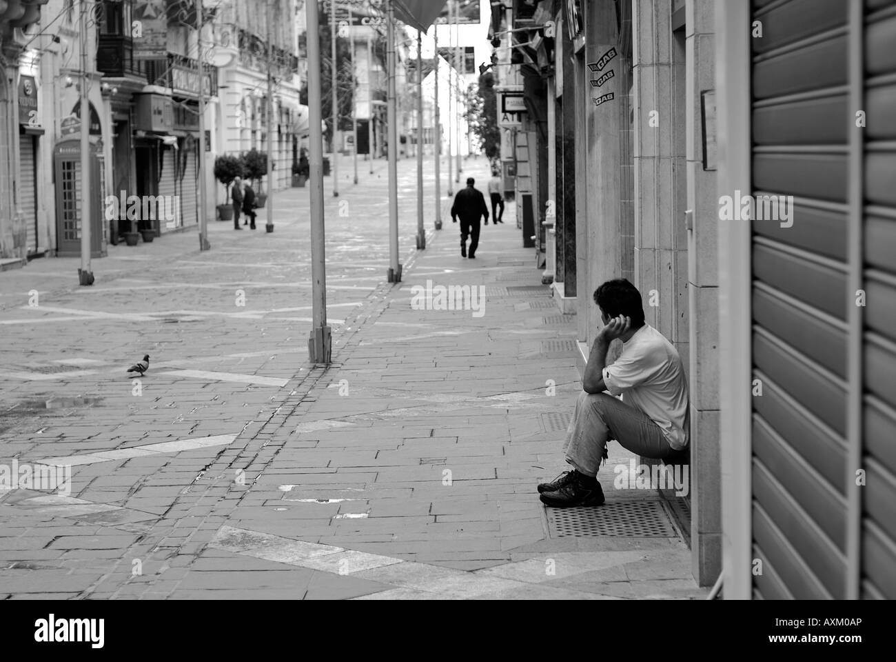 People passing down street hi-res stock photography and images - Alamy