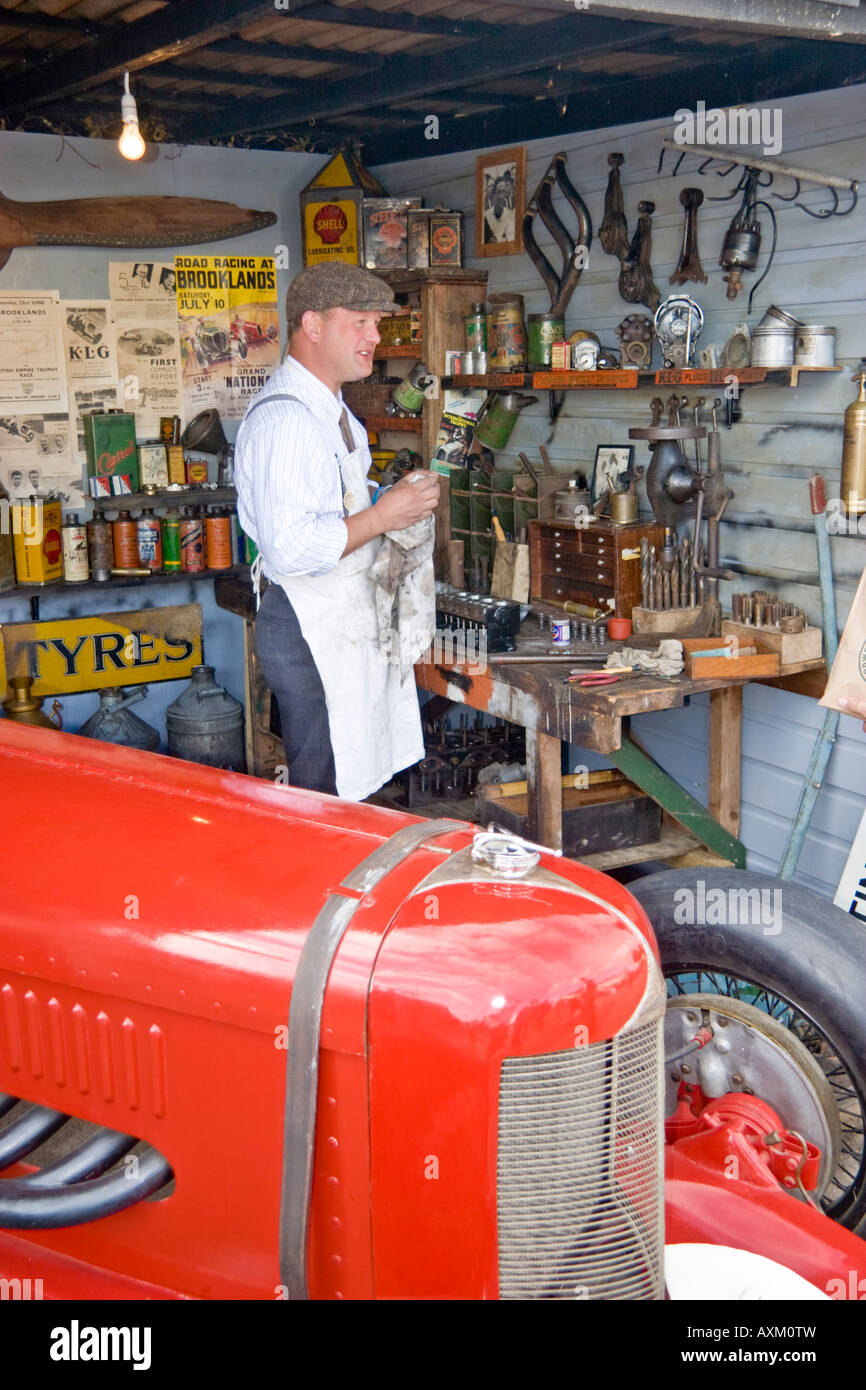 Mechanic at Goodwood Revival 2007 Stock Photo - Alamy