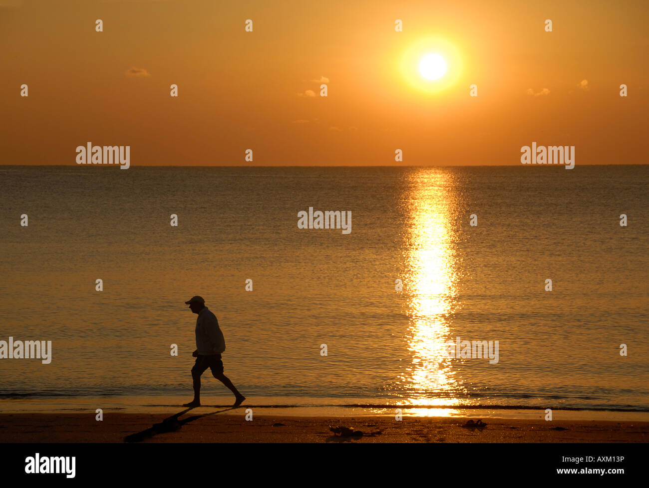 Early morning walk on the beach Stock Photo - Alamy