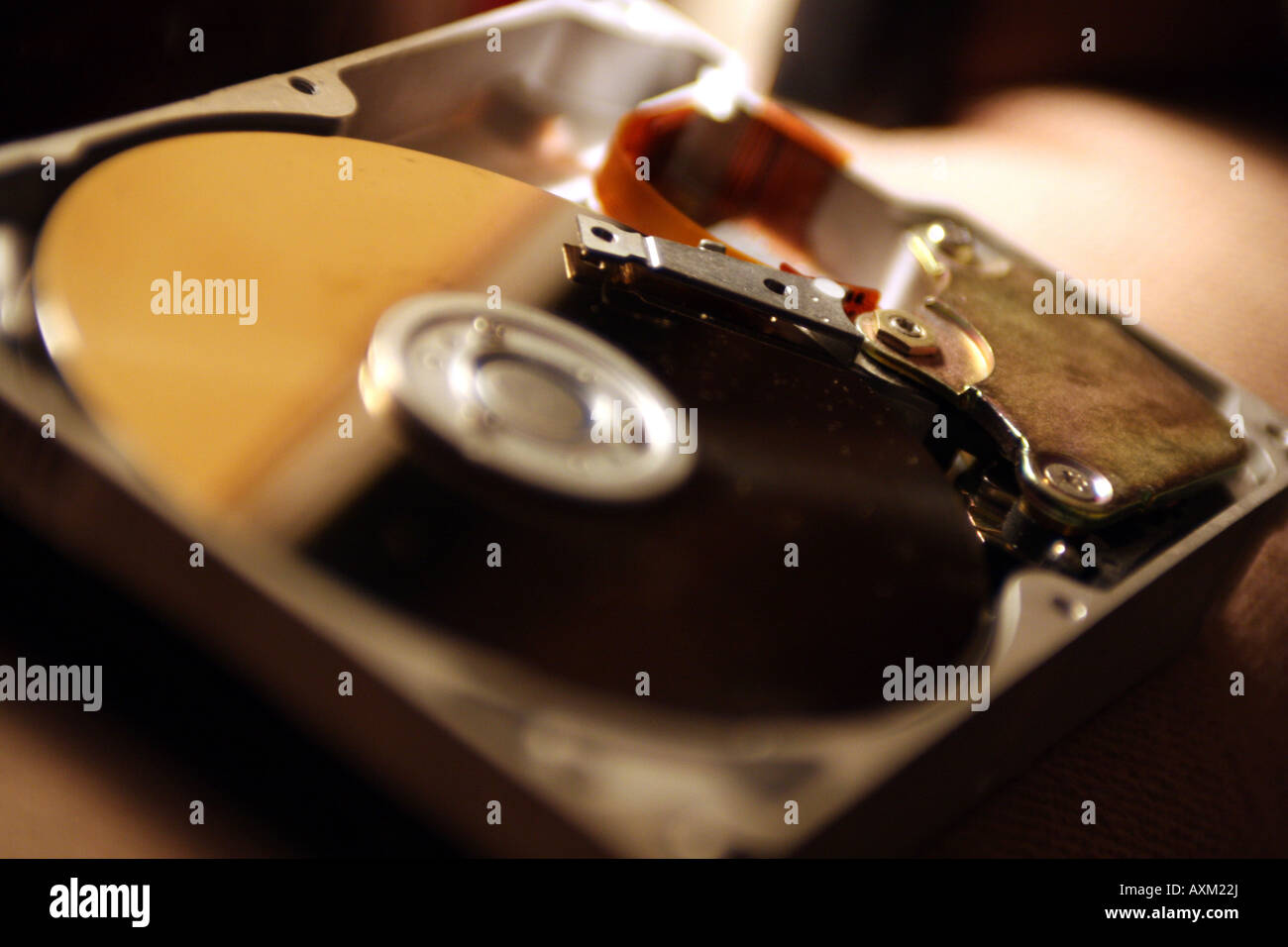 internal view of computer hard disk drive Stock Photo - Alamy