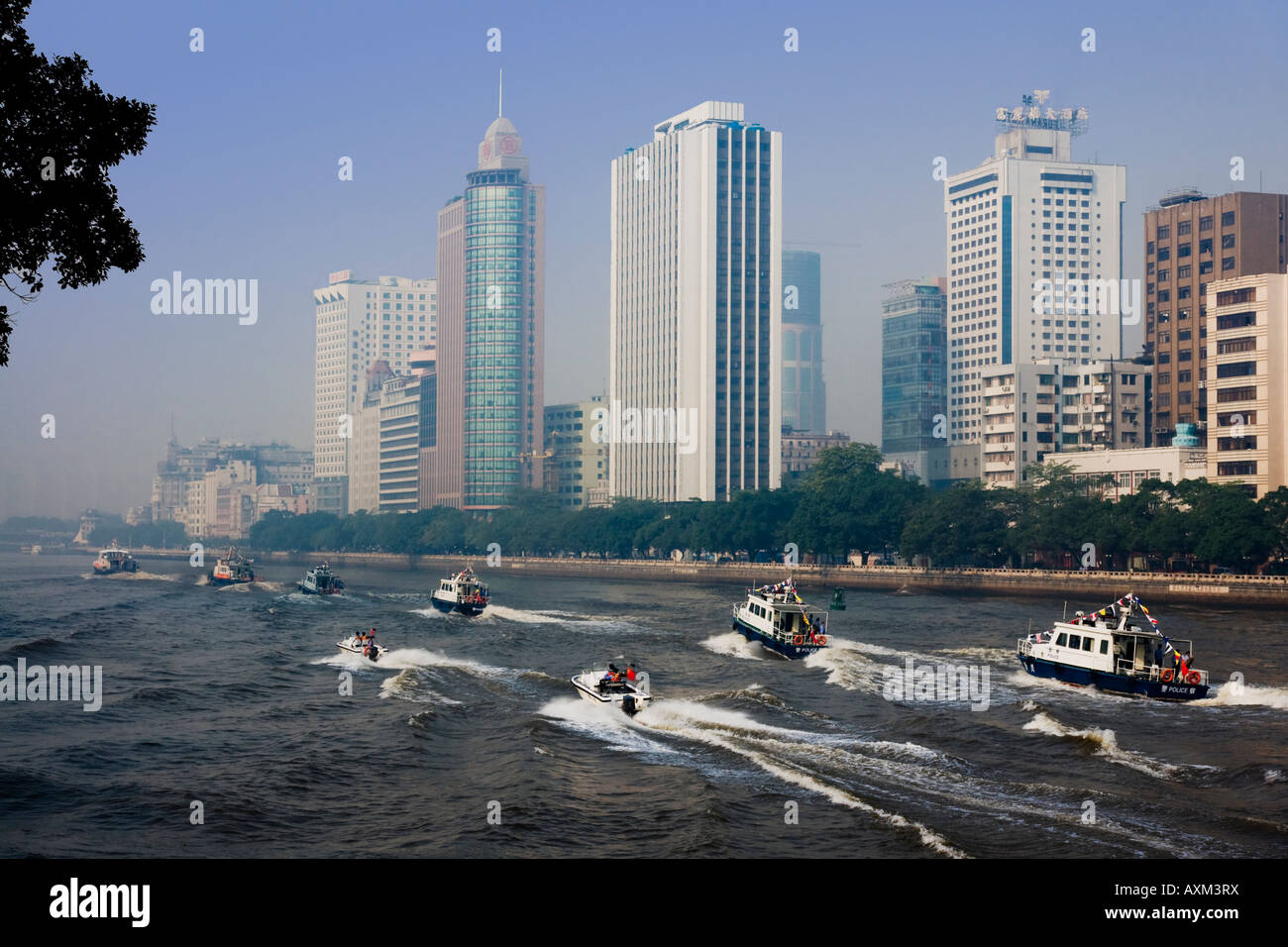 China Guangdong Guangzhou police boat display Stock Photo - Alamy