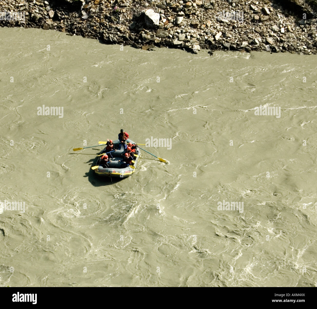 Rafters making their way downriver Stock Photo - Alamy