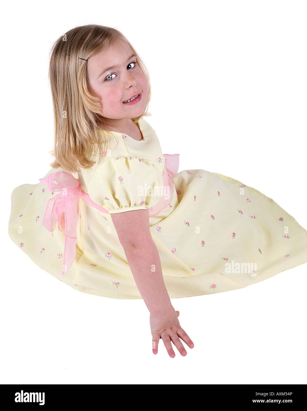 child sitting in a dress Stock Photo - Alamy