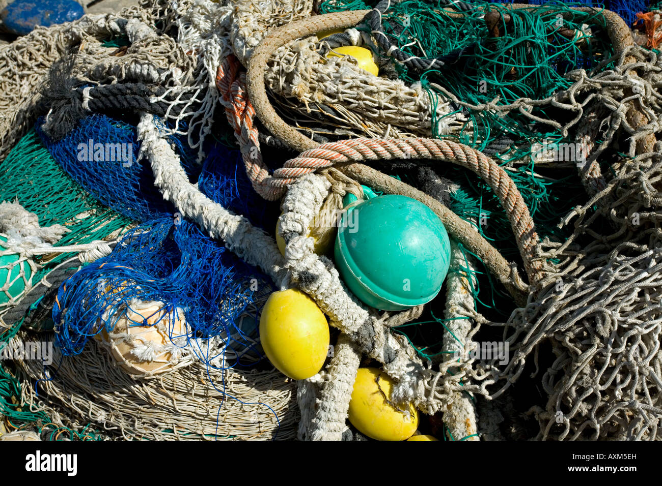 Fishing nets.Cala Figuera.Mallorca Island.Spain Stock Photo - Alamy