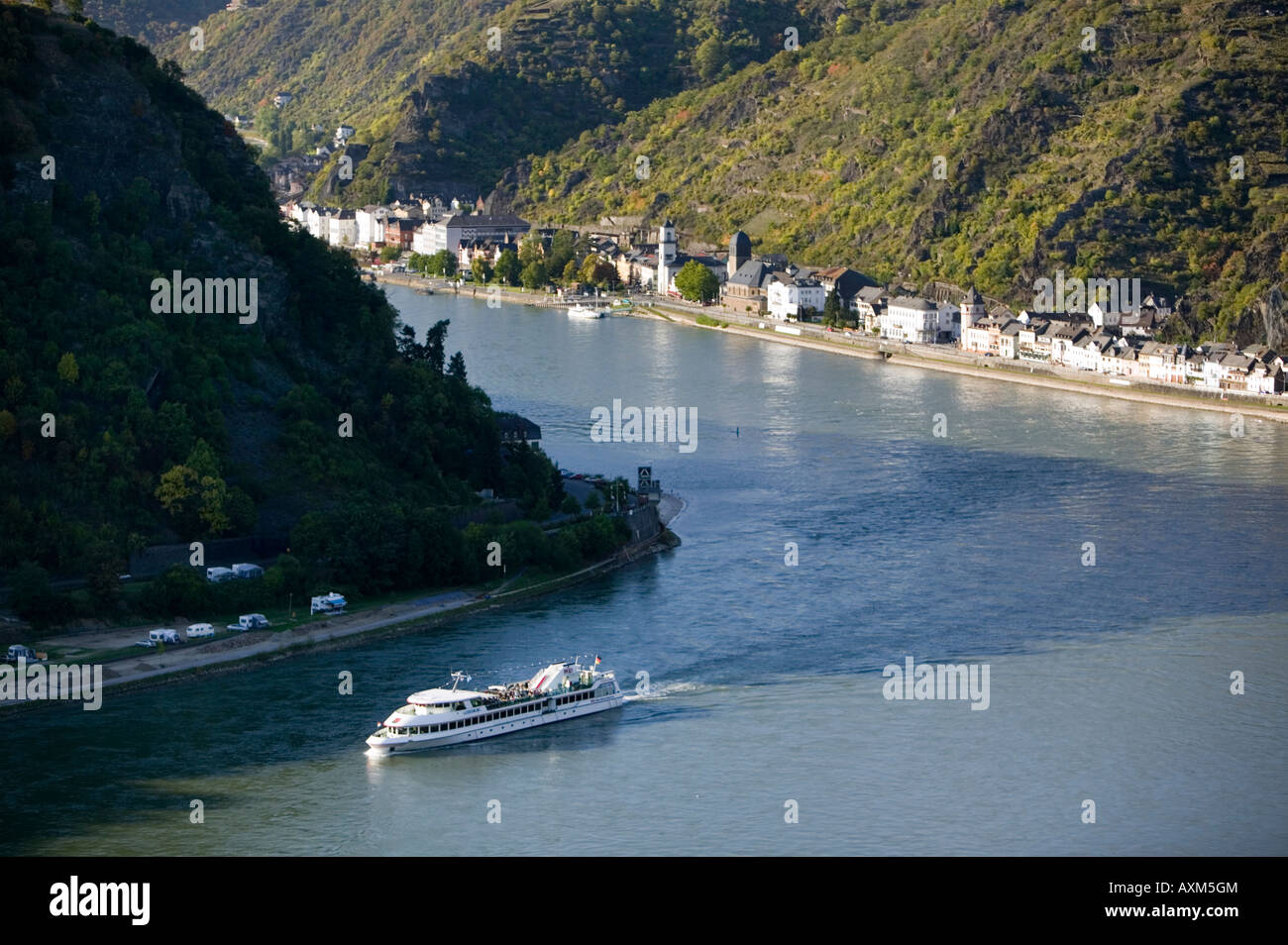 romantic middle Rhine valley world cultural heritage of UNESCO castle ...