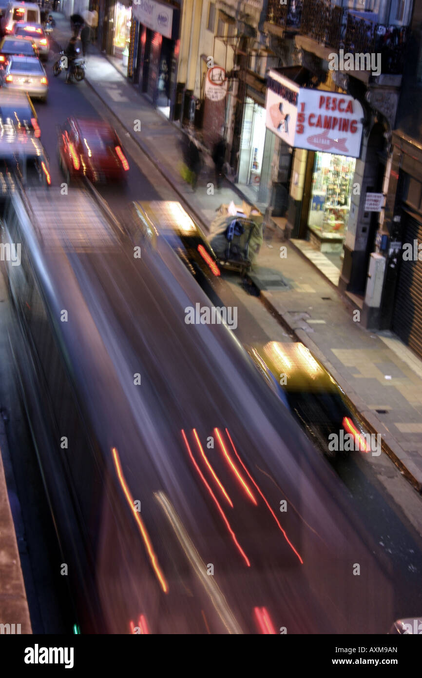 Time Lapse of a Buenos Aires street at night Stock Photo - Alamy