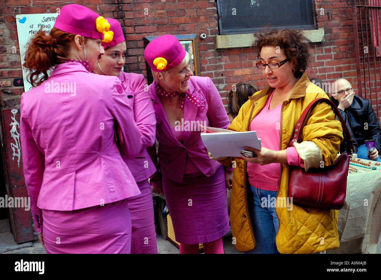 Members of the comedy troupe Theatre Ouf Stock Photo - Alamy