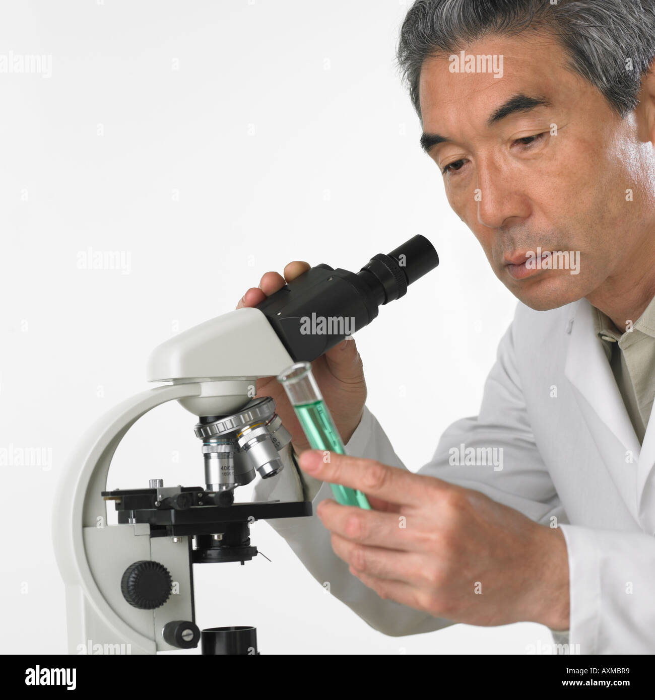 Man With Microscope High Resolution Stock Photography and Images - Alamy