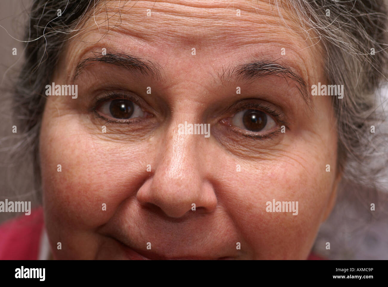 Old woman close eyes hi-res stock photography and images - Alamy