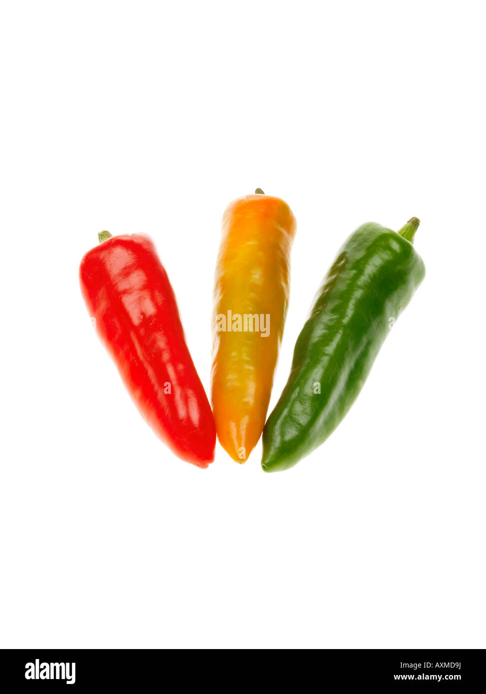Chilli peppers selection Cut Out Stock Images & Pictures - Alamy