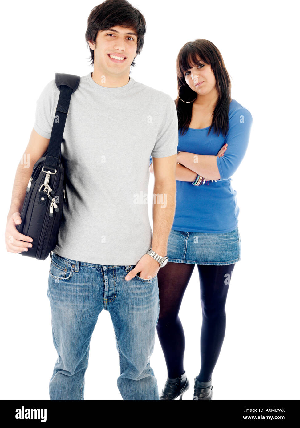 Happy Young Couple Models Released Stock Photo - Alamy