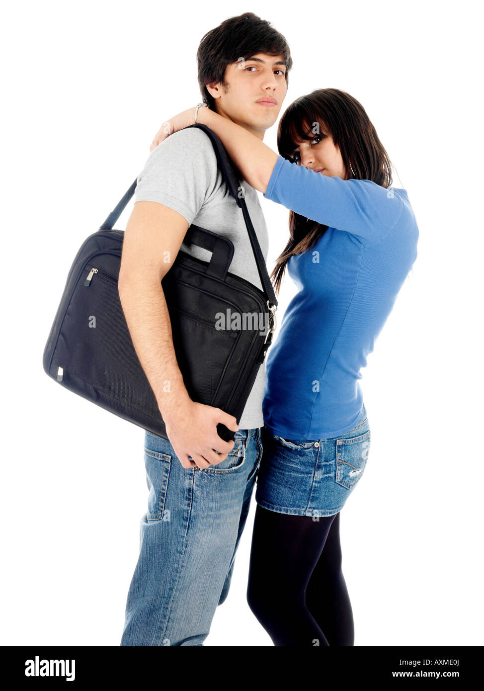 Young Couple Hugging Models Released Stock Photo - Alamy