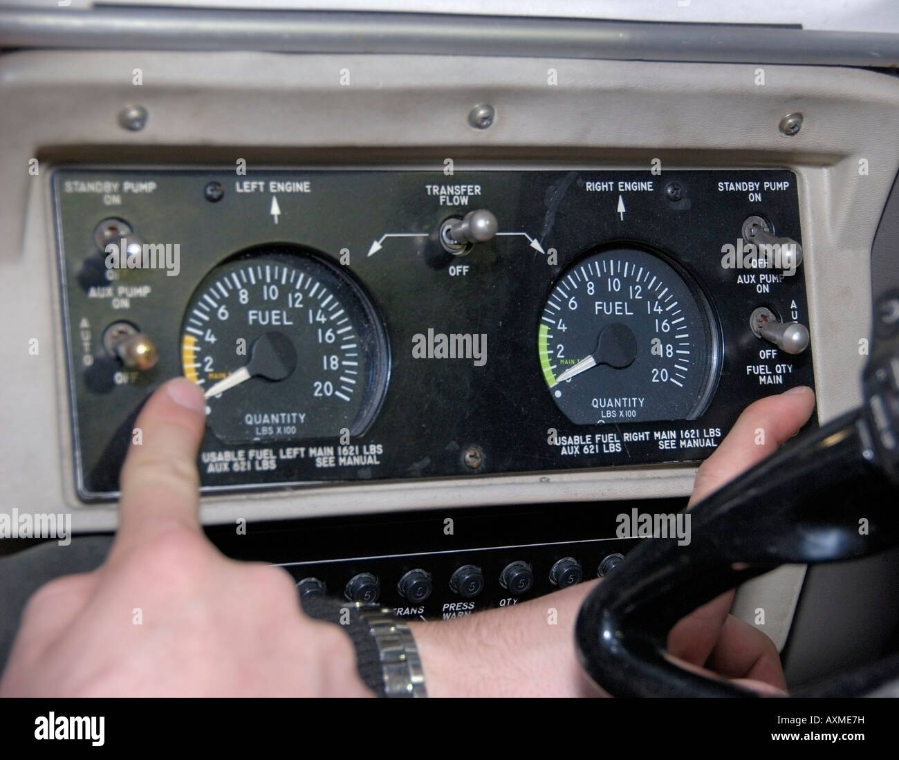 Pilot preflight check Stock Photo - Alamy