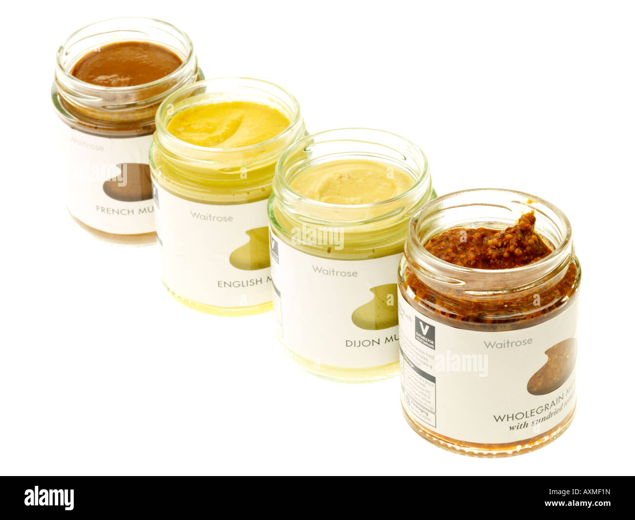 Selction of Mustards Stock Photo - Alamy