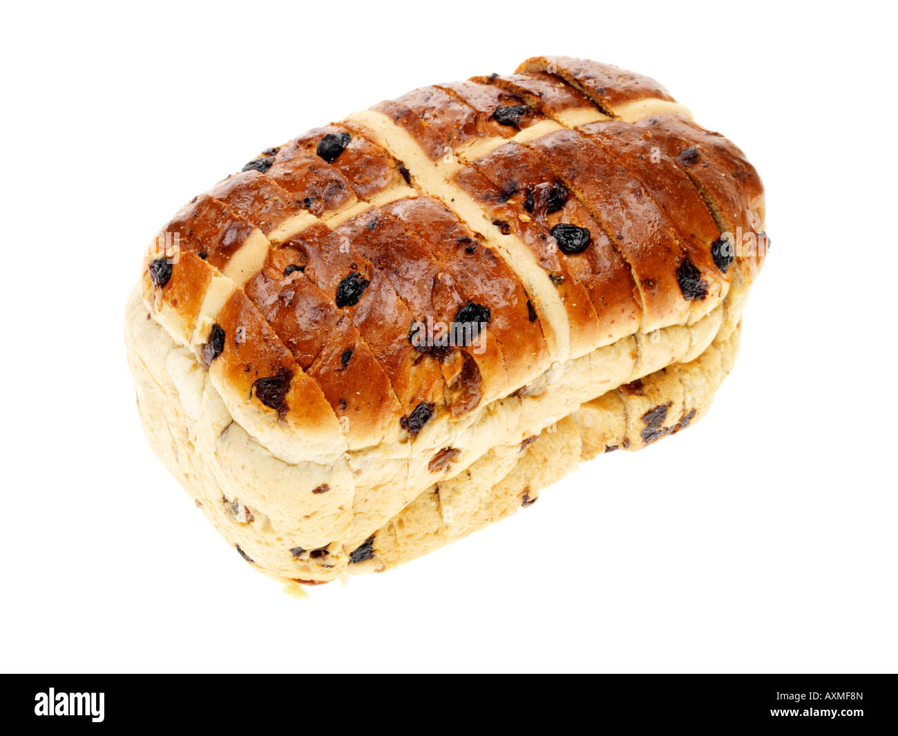 Hot cross bun loaf cake hi-res stock photography and images - Alamy