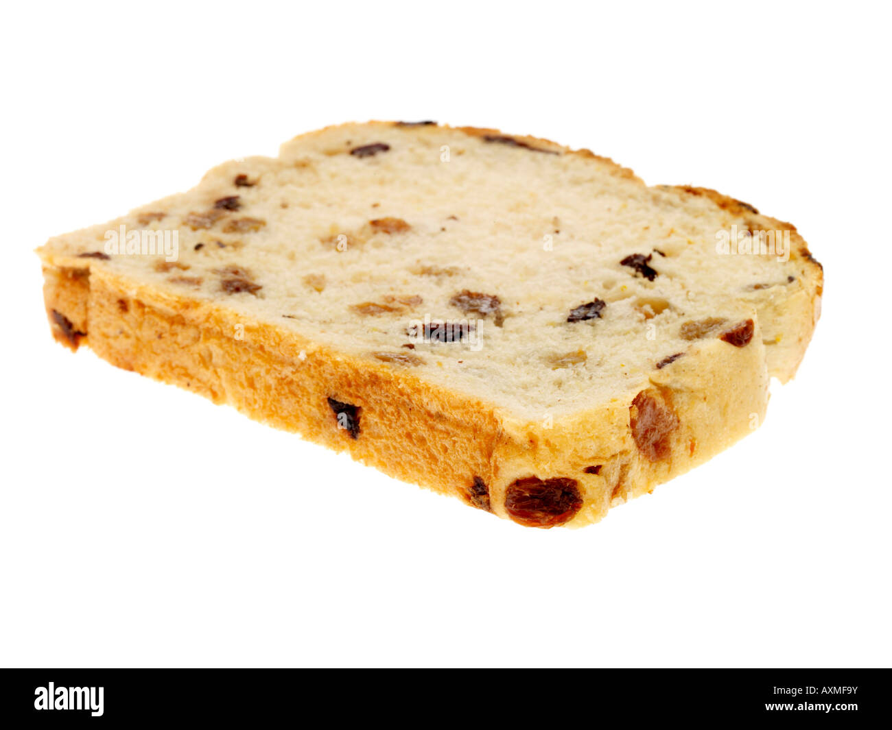 Slice of Hot Cross Bun Bread Stock Photo - Alamy