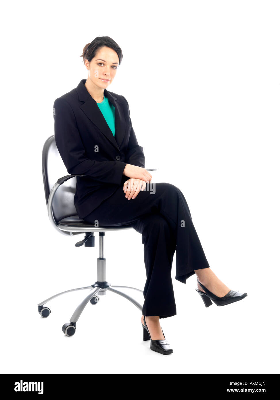 Professional Woman Sitting In Chair