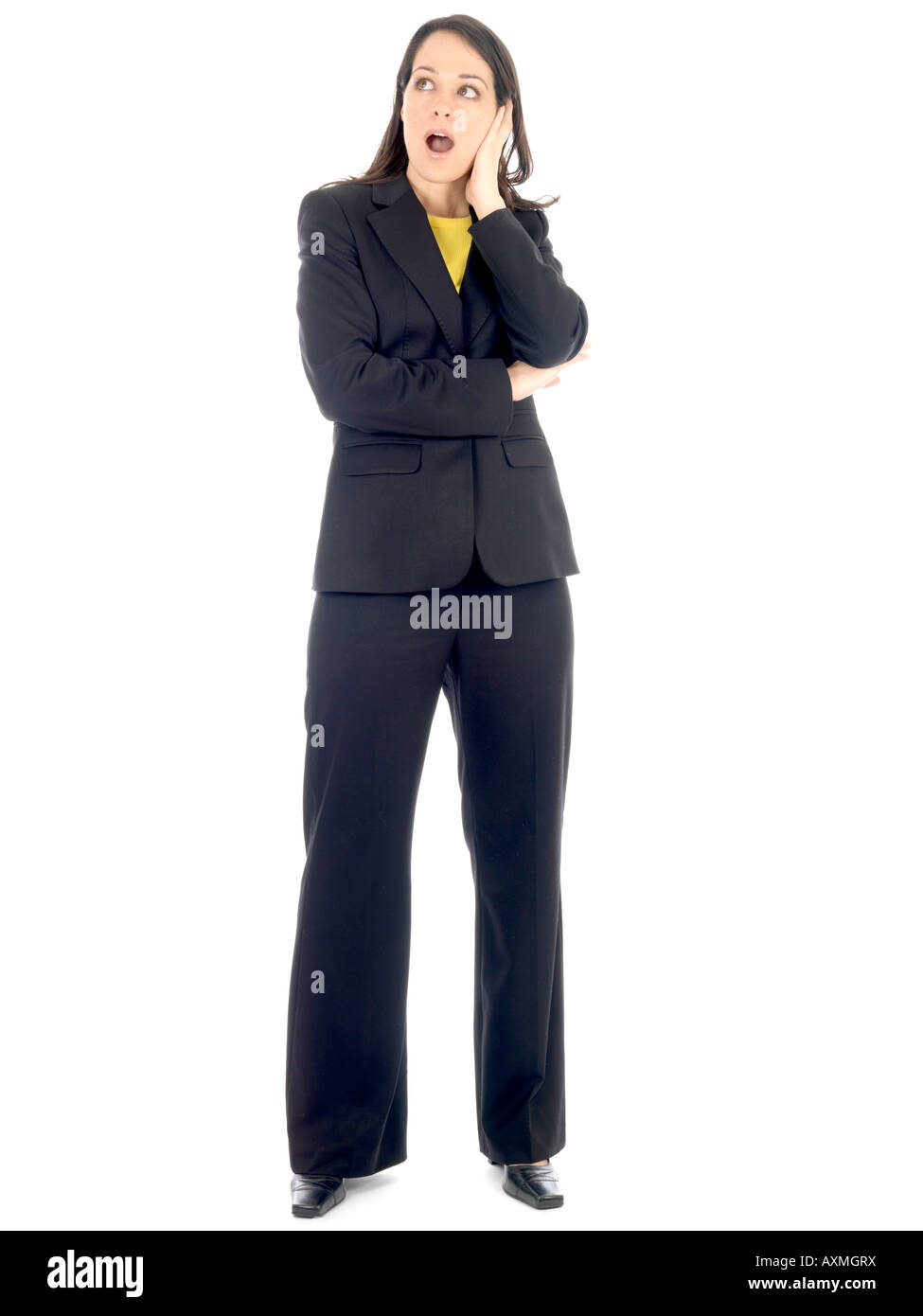 Shocked Young Woman Model Released Stock Photo - Alamy