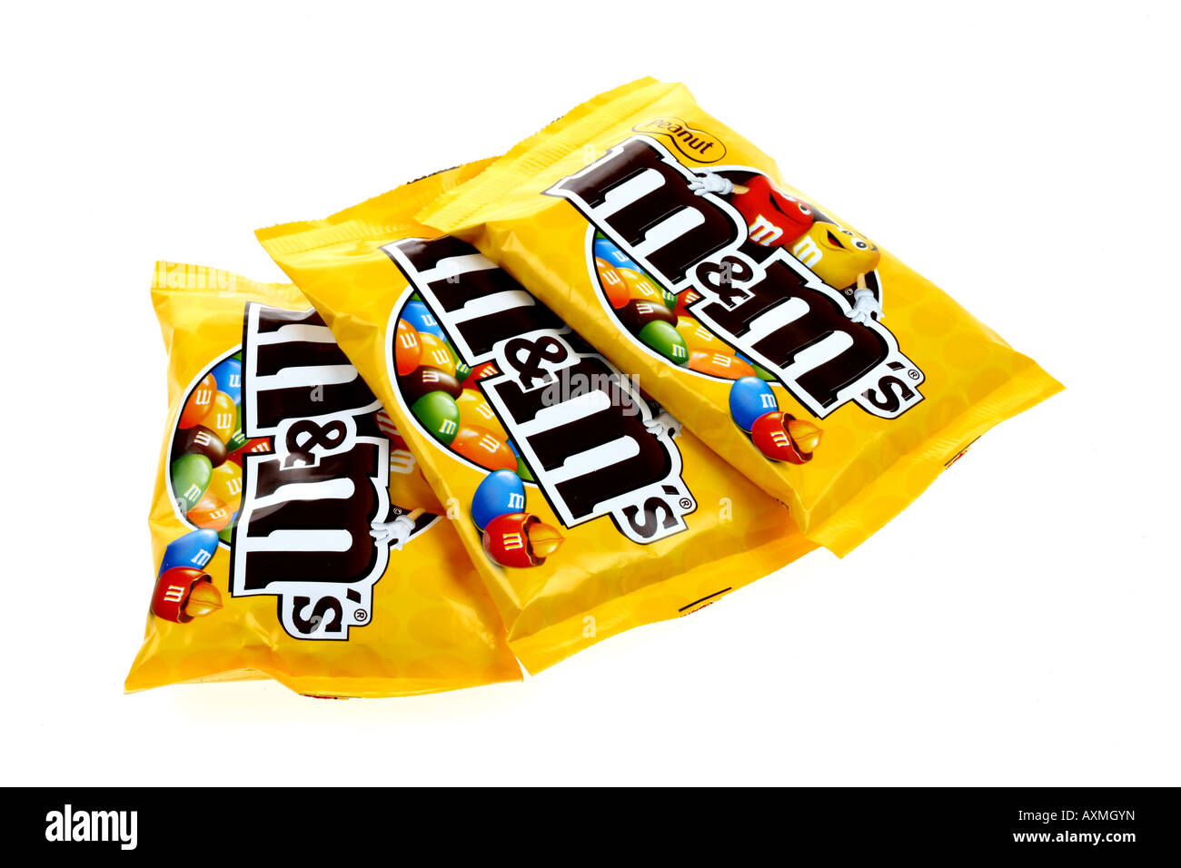 Branded Bags Of M&M Chocolate Covered Peanuts Confectionery Sweets ...