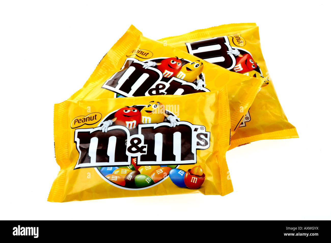 Branded Bags Of M&M Chocolate Covered Peanuts Confectionery Sweets ...
