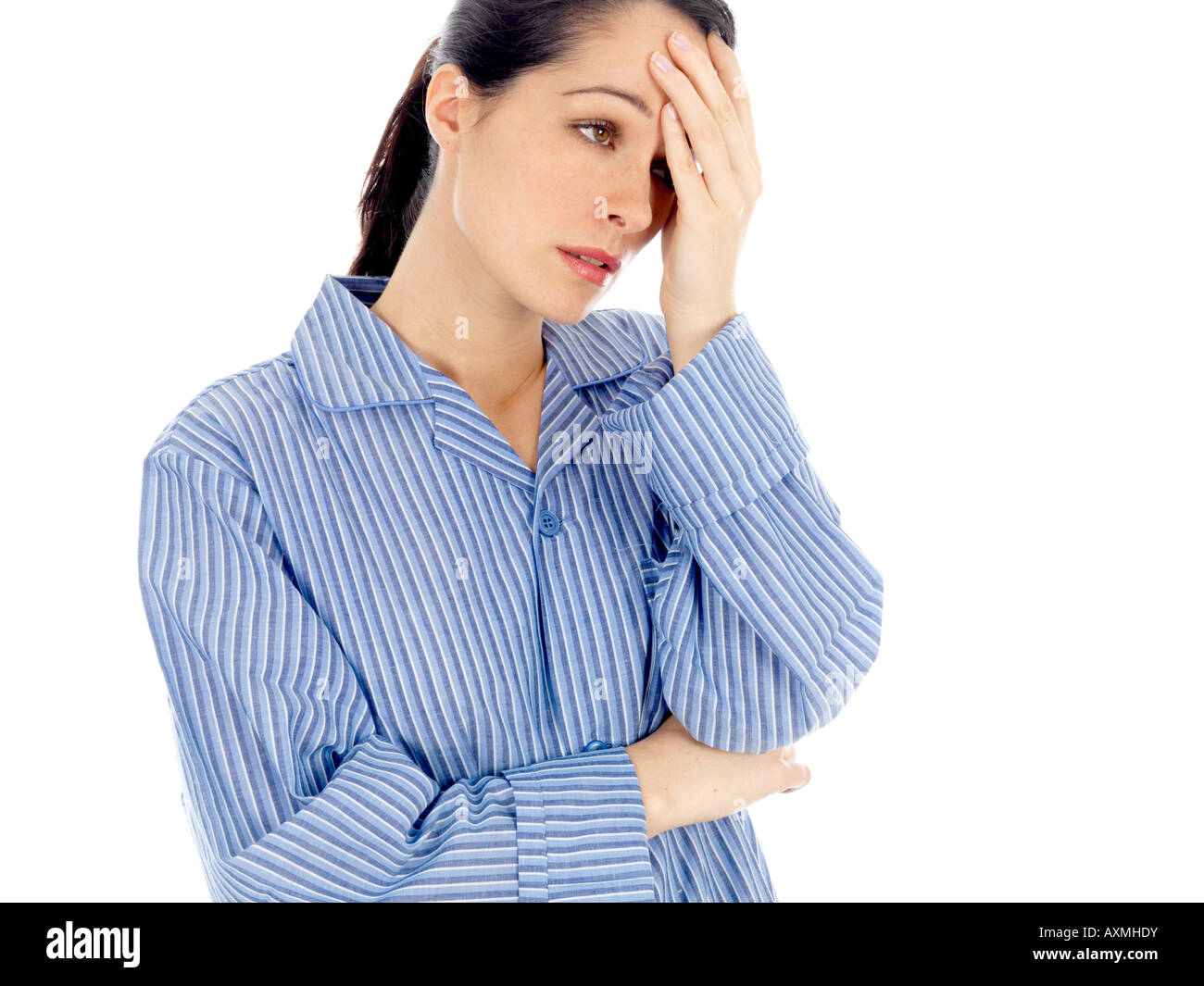Young Woman With Headache Model Released Stock Photo - Alamy