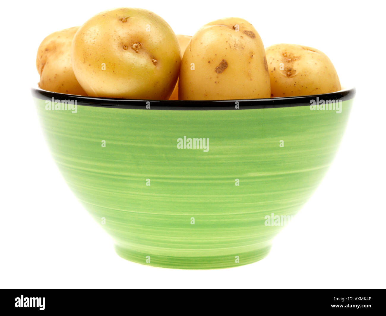 Fresh Raw Uncooked New Potatoes Ready For Cooking Isolated White ...