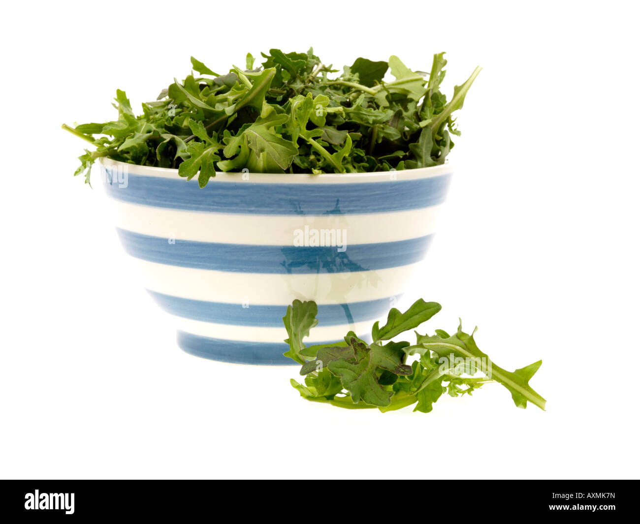 Fresh Healthy Ready To Eat Green Rocket Leaves Isolated Against A White ...