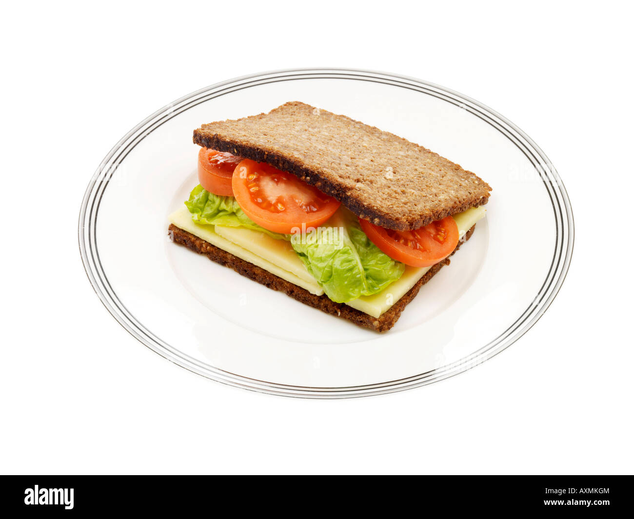 Rye Bread Salad Sandwich Stock Photo - Alamy