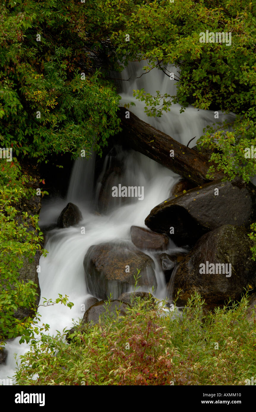 Silky Stream Vertical Stock Photo - Alamy