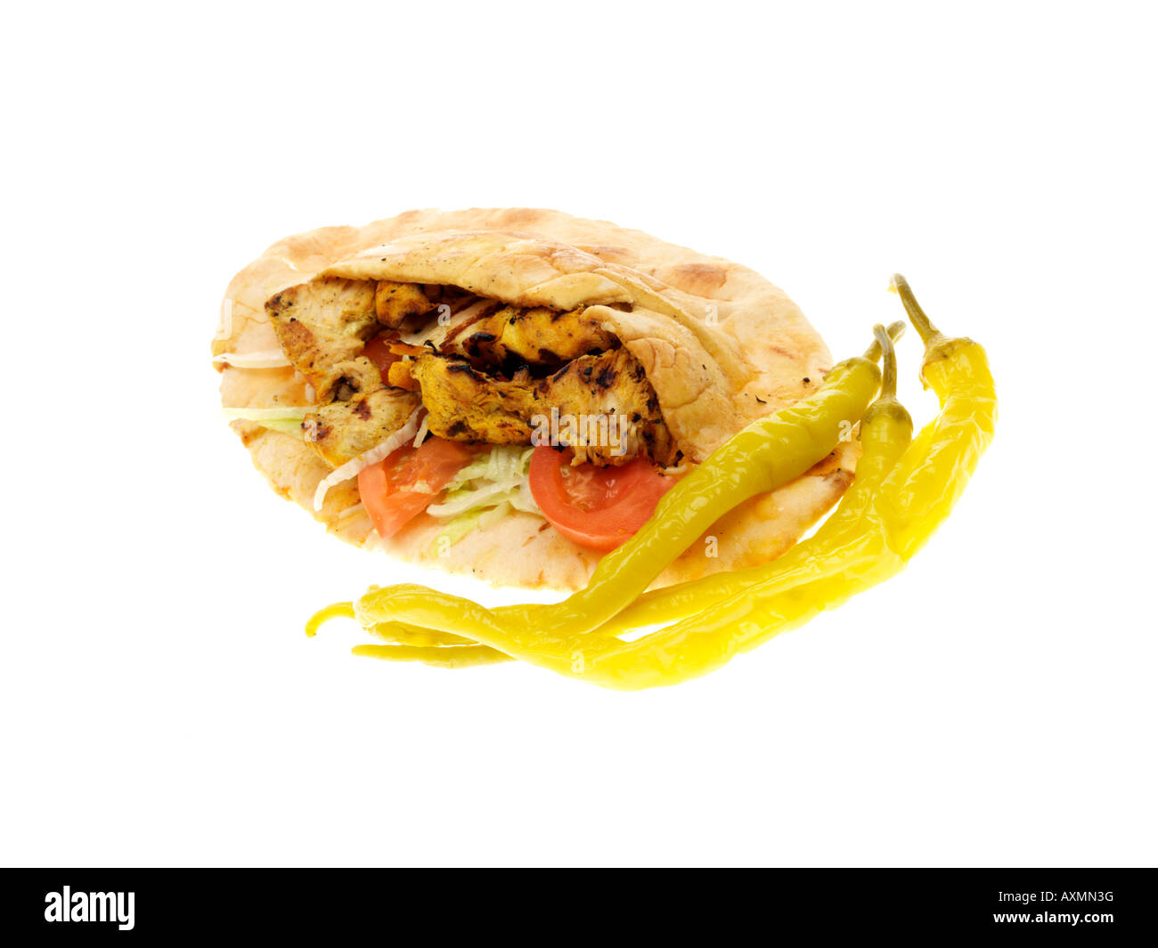 Take away doner kebab salad hi-res stock photography and images - Alamy