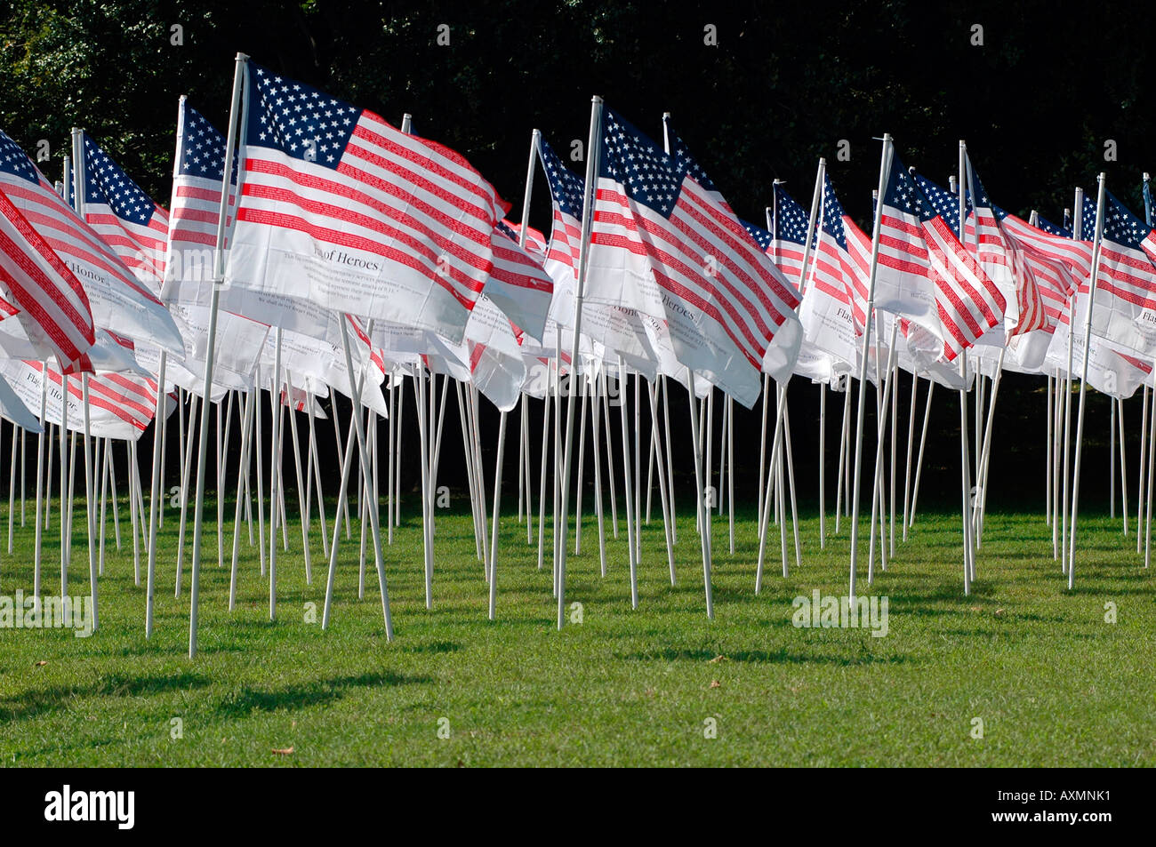 9/11 Memorial Field in Inwood Hill Park in Upper Manhattan Stock Photo ...
